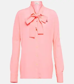 VIVIENNE WESTWOOD Tie-neck Crepe Blouse