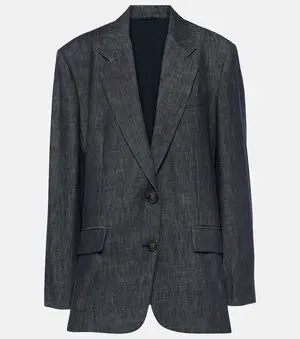 Brunello Cucinelli Single-breasted Denim Blazer