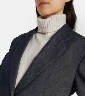 Brunello Cucinelli Single-breasted Denim Blazer