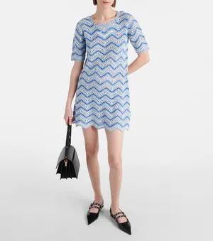 GANNI Crochet Mini Dress