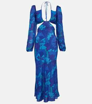 Rixo Kamilla Printed Maxi Dress