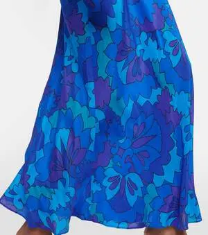 Rixo Kamilla Printed Maxi Dress