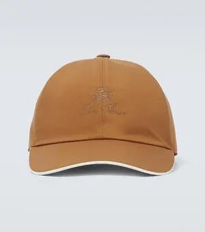 Loro Piana Embroidered Cap - Brown