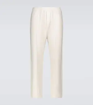 Prada Garment-dyed Cotton Sweatpants - Neutrals