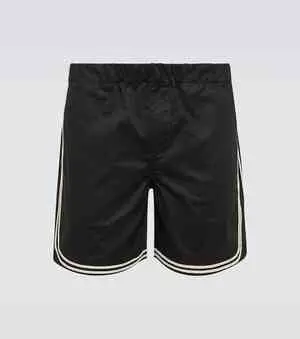 Commas Cotton Shorts - Black