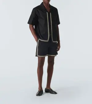 Commas Cotton Shorts