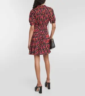 Diane Von Furstenberg Darius Logo Minidress