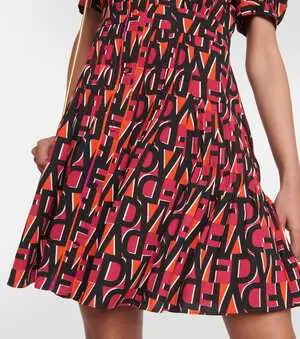 Diane Von Furstenberg Darius Logo Minidress