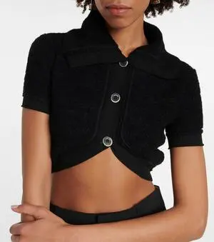 Jacquemus Le Cardigan Campana Knit Crop Top