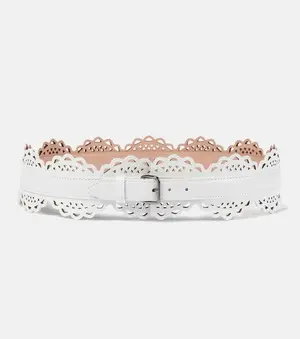 Alaia Silver Tone Belts For Women