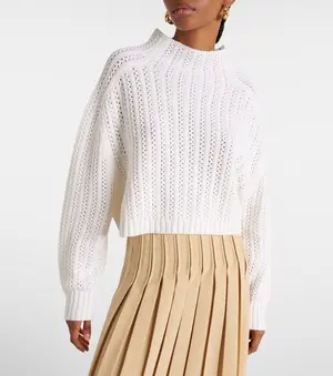 Max Mara Hodeida Wool And Cashmere Sweater - Beige