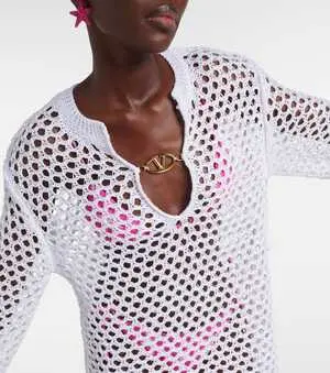 Valentino Garavani Fishnet Beach Dress