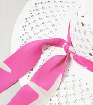 Valentino Garavani Printed Raffia Sun Hat