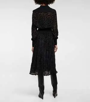 Tory Burch Velvet Devore Midi Dress