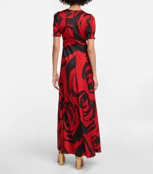 Diane Von Furstenberg Walker Floral Maxi Dress