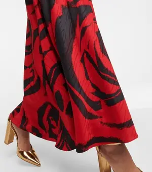 Diane Von Furstenberg Walker Floral Maxi Dress