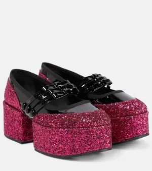 Noir Kei Ninomiya Platform Mary Janes - Black
