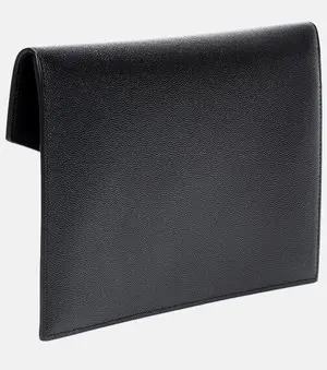 Saint Laurent Uptown Leather Clutch - Black