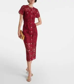 SELF-PORTRAIT Lace Midi Dress