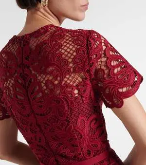 SELF-PORTRAIT Lace Midi Dress