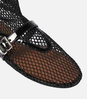 Alaïa Fishnet Ankle Boots