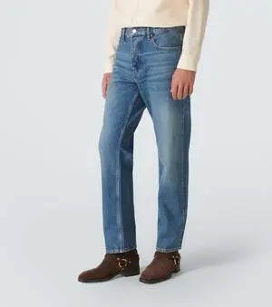 FRAME Mid-rise Straight Jeans
