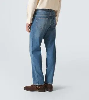 FRAME Mid-rise Straight Jeans