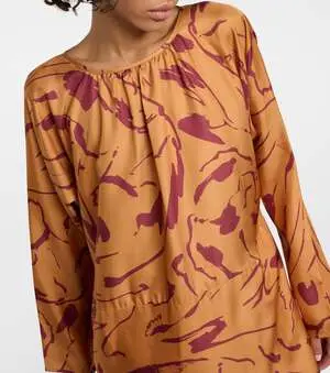 Asceno Valencia Printed Maxi Dress