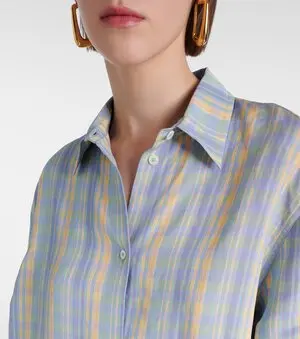 TOTEME Checked Oversized Shirt