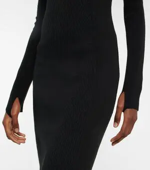Jacquemus La Robe Sierra Midi Dress - Black