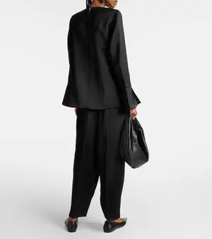 Co Satin Crepe Blouse