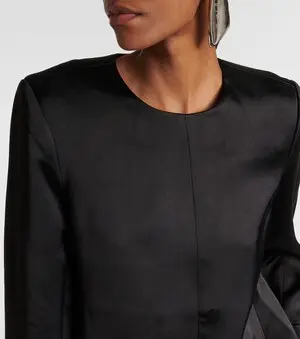 Co Satin Crepe Blouse