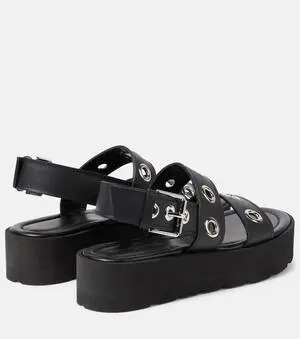 GIANVITO ROSSI Leather Platform Sandals