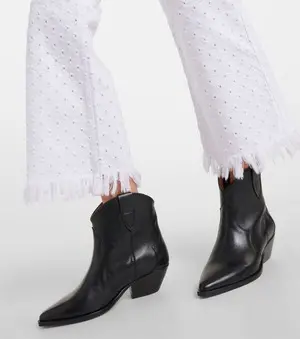 Isabel Marant Étoile Dewina Leather Ankle Boots - Black