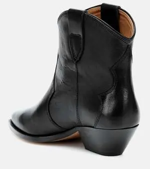 Isabel Marant Étoile Dewina Leather Ankle Boots - Black