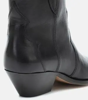Isabel Marant Étoile Dewina Leather Ankle Boots - Black