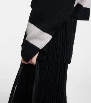 Proenza Schouler Sofia Wool And Cashmere Cropped Cardigan - Black