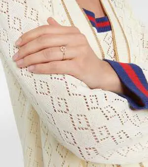 Gucci Interlocking G 18kt Ring With Diamonds