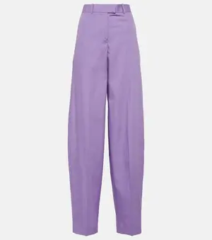 Attico Jagger High-rise Wide-leg Trousers