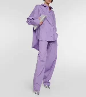 Attico Jagger High-rise Wide-leg Trousers