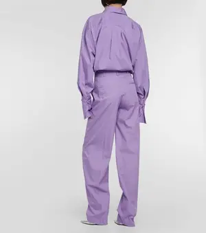 Attico Jagger High-rise Wide-leg Trousers