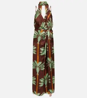 Johanna Ortiz Printed Silk Maxi Dress - Multicoloured