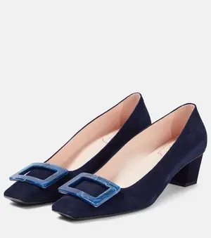 ROGER VIVIER Belle Vivier 45 Suede Pumps