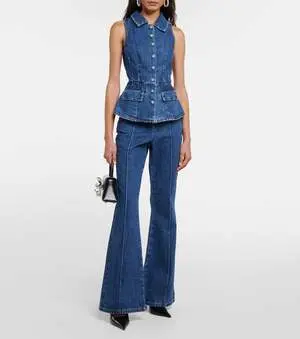 SELF-PORTRAIT Denim Jumpsuit