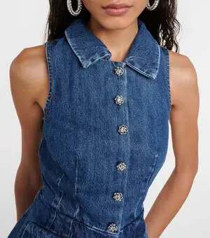 SELF-PORTRAIT Denim Jumpsuit
