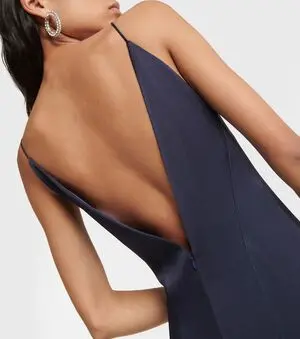Galvan Avedon Globe Crepe Satin Jumpsuit