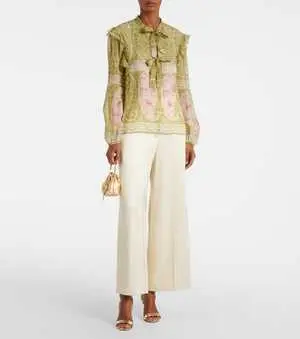 Giambattista Valli Printed Silk Georgette Blouse
