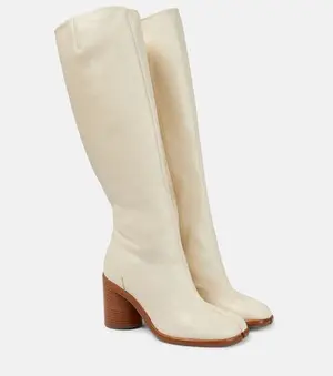 MAISON MARGIELA Tabi Leather Knee-high Boots