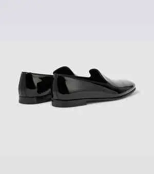 Manolo Blahnik Mario Patent Leather Loafers