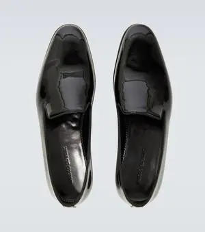 Manolo Blahnik Mario Patent Leather Loafers